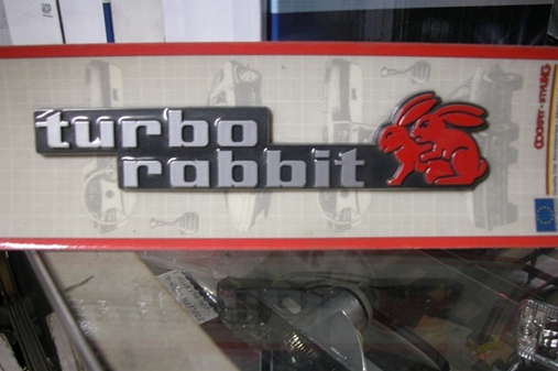 TURBO RABBIT エンブレム RABBITエンブレム スピニングガレージウェブショップ